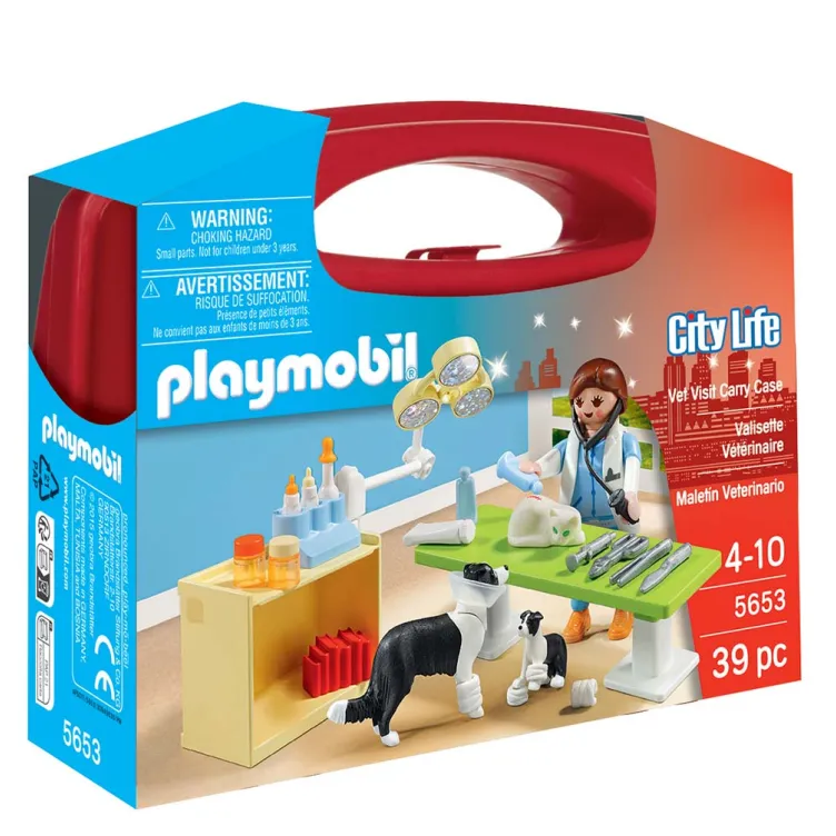 Playmobil City life Odlazak kod veterinara - set u koferu