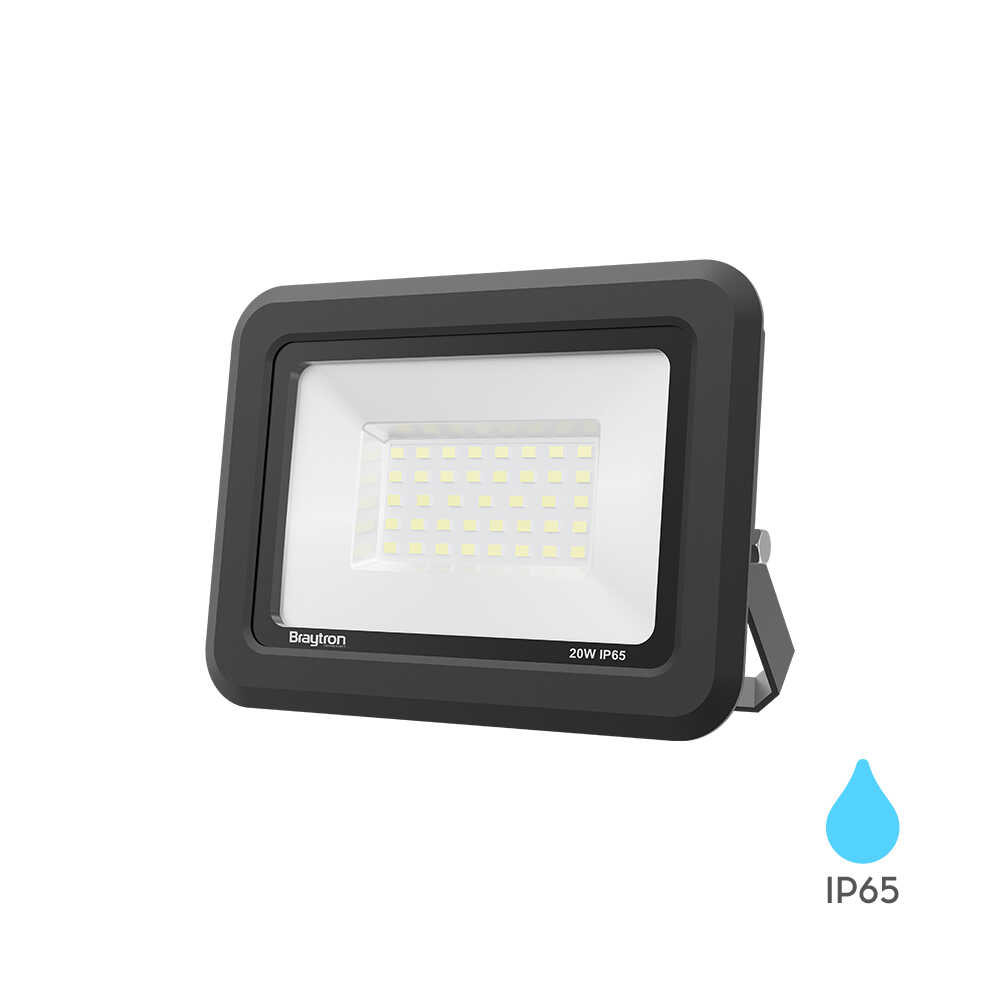 LED REFLEKTOR 20W CRNI 6500K IP65