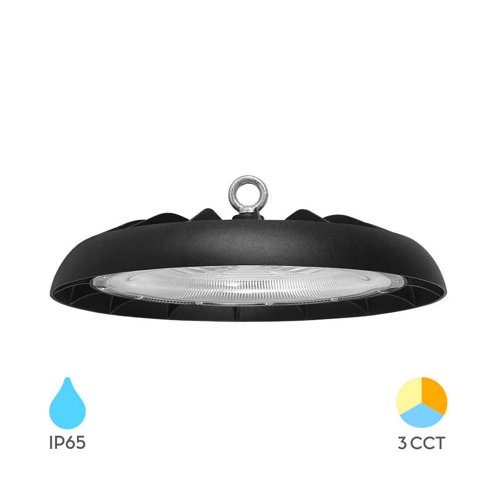LED INDUSTRISKO ZVONO 200W CRNI CCT IP65