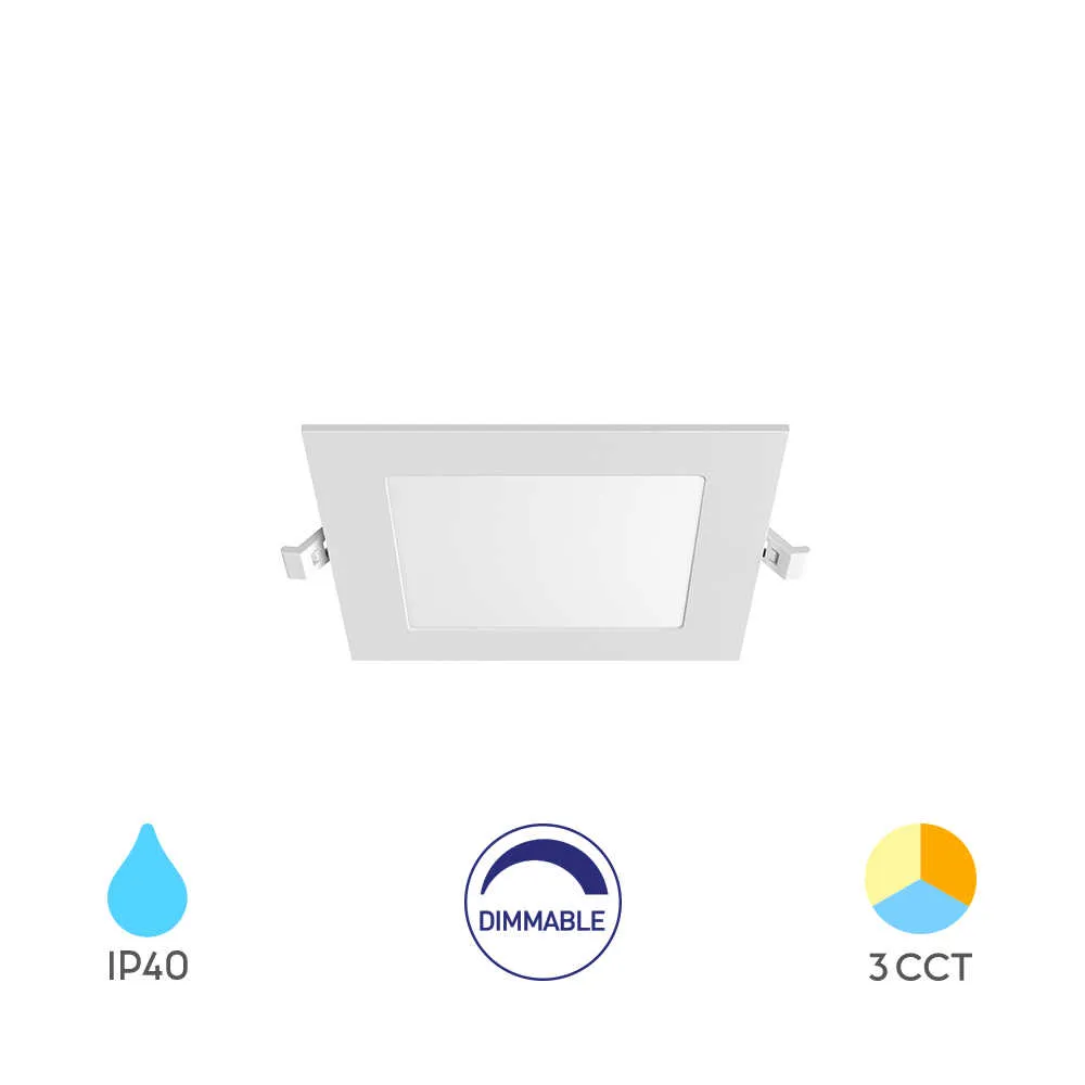 LED PANEL UGRADNI KVADRATNI 3" 4W BELI CCT