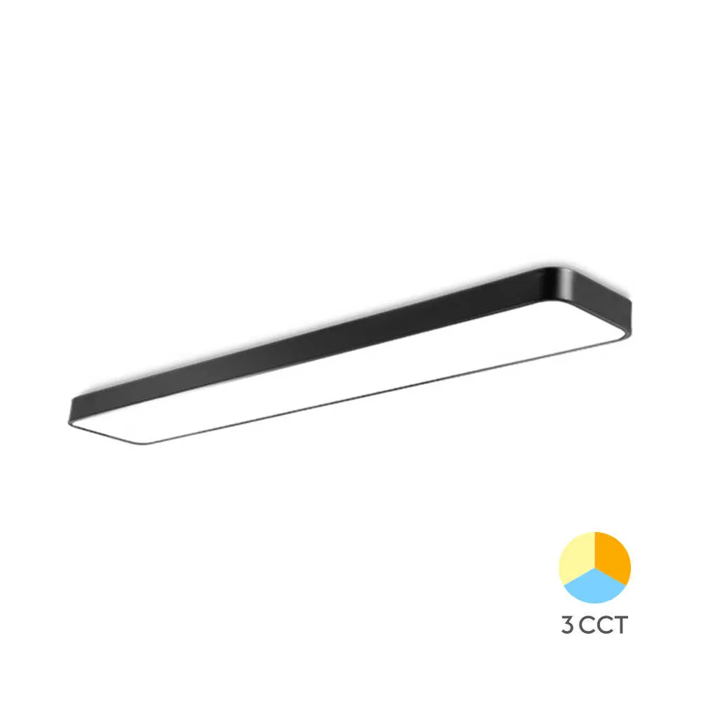 LED PLAFONJERA 45W CRNI CCT