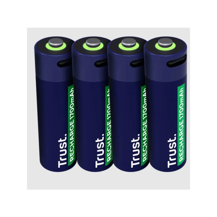 Punjive baterija TRUST USB-C 4P - AA/4 kom/USB-C kabel 4P/ crna