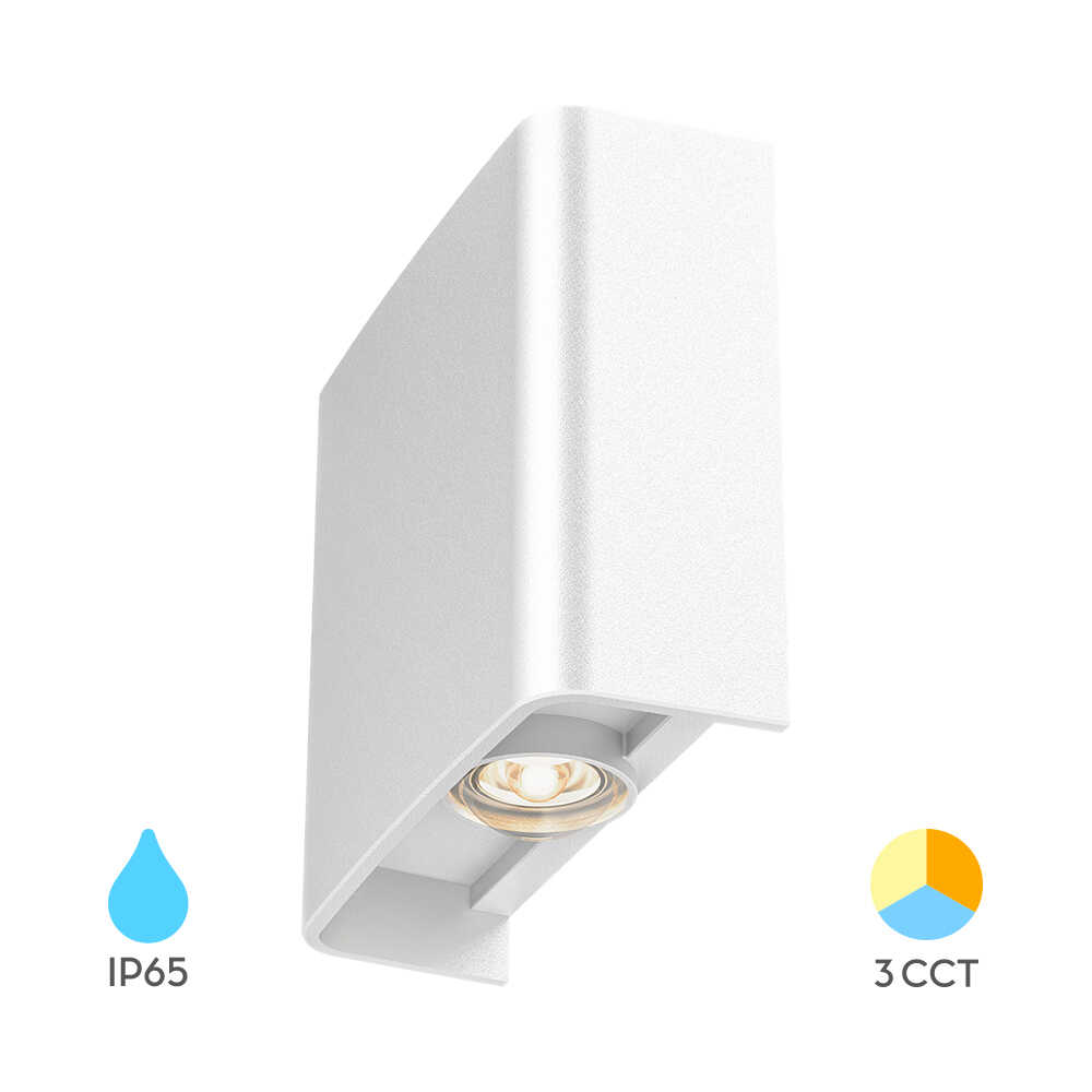 LED ZIDNA SVETILJKA 2X1W BELI CCT IP65