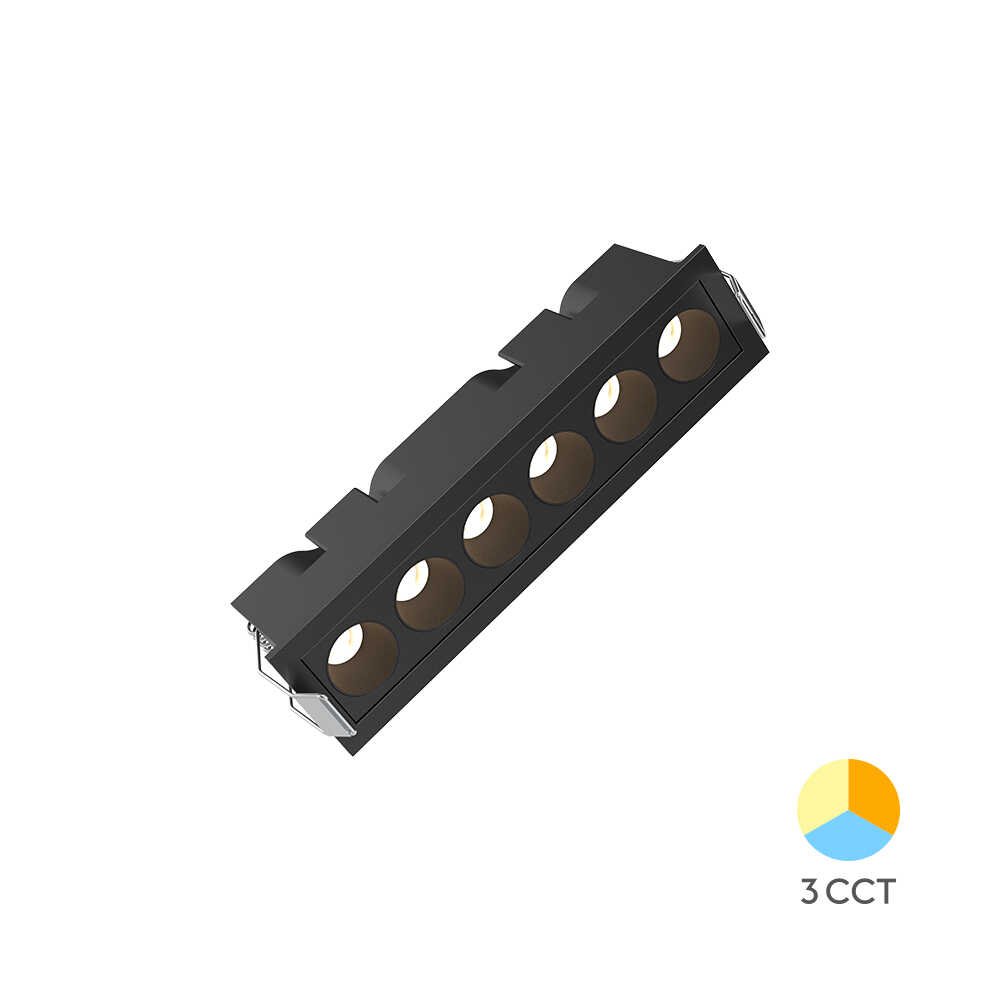 LED LINEARNA SVETILJKA 9W CRNI CCT