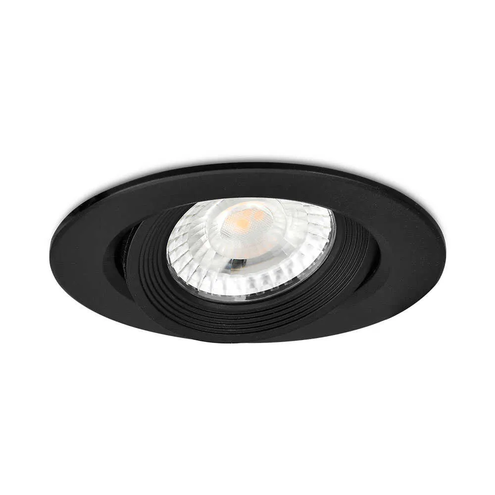 LED SPOT SVETILJKA OKRUGLA 5W CRNA 3000K