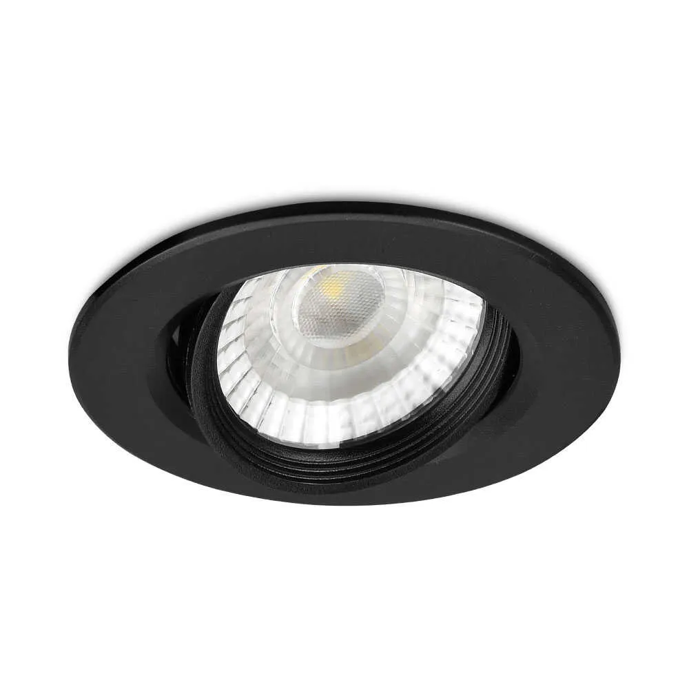 LED SPOT SVETILJKA OKRUGLA 3W CRNA 3000K