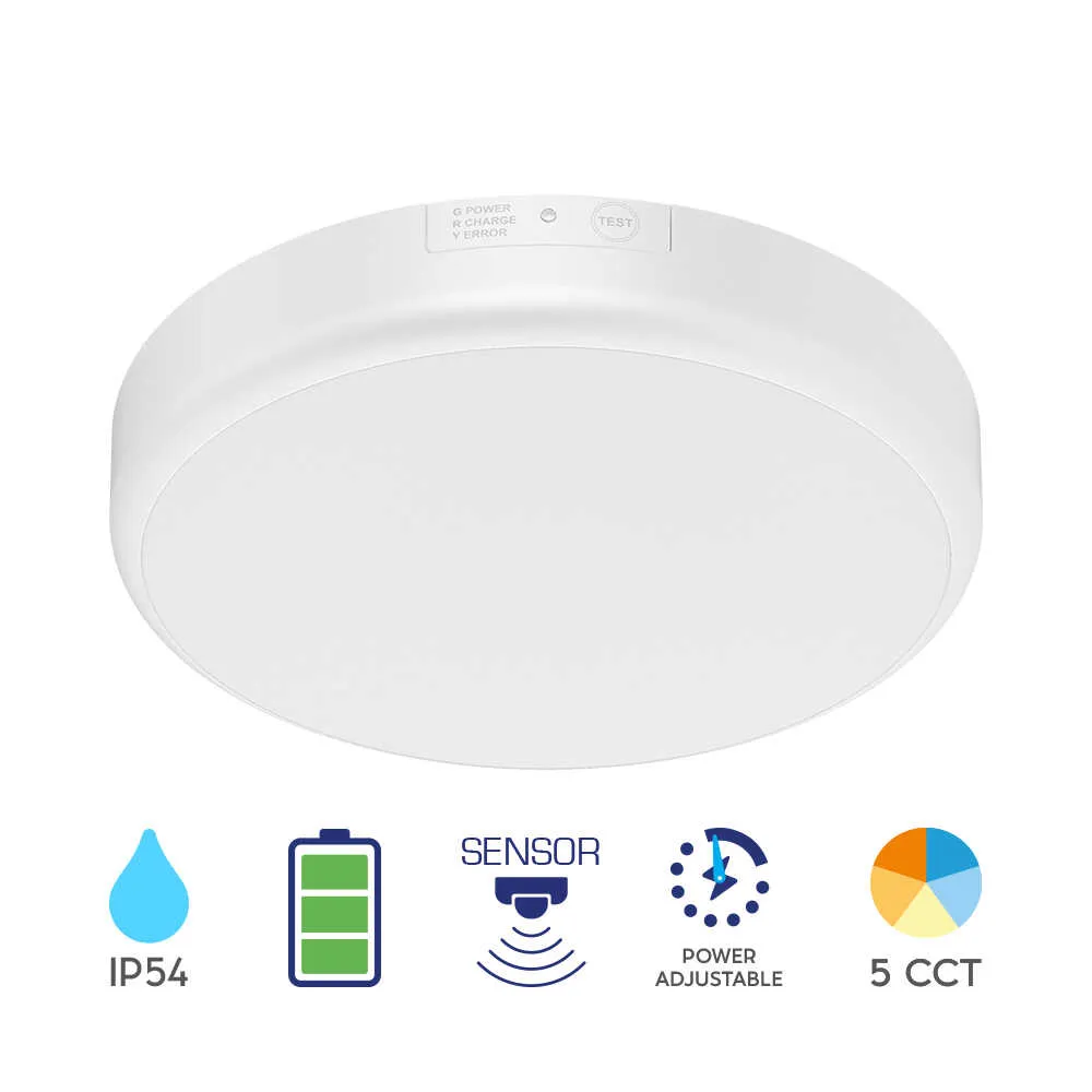 LED PLAFONJERA OKRUGLA 20W CCT SENZOR KIT IP54