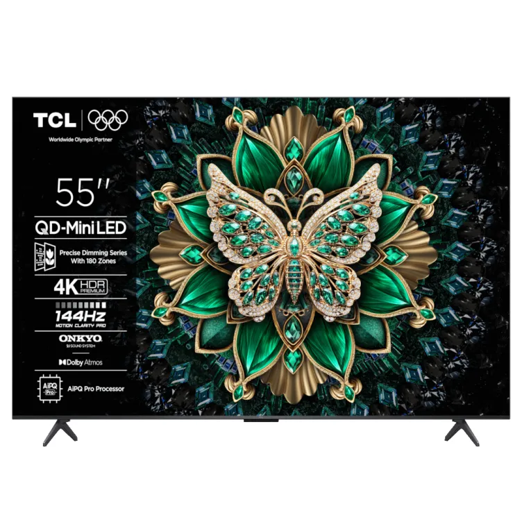 Televizor TCL 55C6K/MiniLED-QLED/55"/4K UHD/144Hz/Google TV/crna