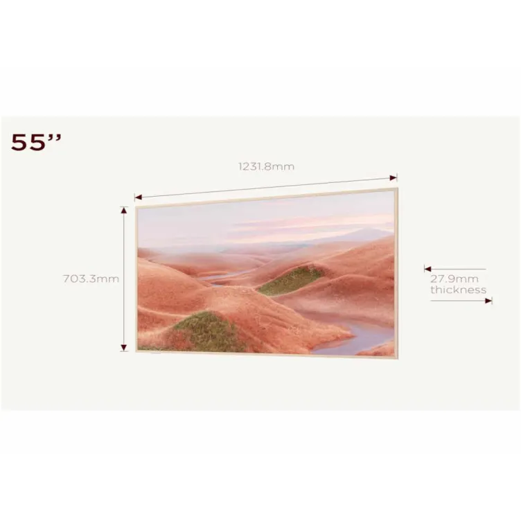 Televizor TCL 55A300W/QLED/55"/4K UHD/144Hz/Matte Screen/"Ai" Art/Google TV/frame
