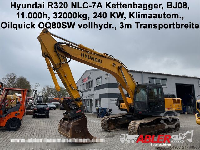 Lančani bager
Hyundai R320 NLC-7A Kettenbagger OQ80