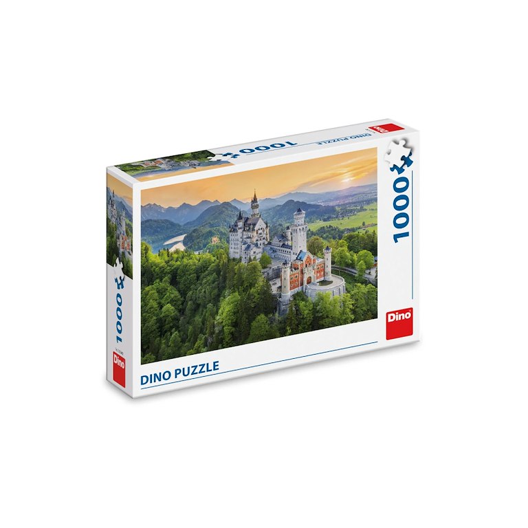 DINO ZAMAK NEUSCHWANSTEIN U PROLEĆE, PUZZLE SET 1000 KOM
