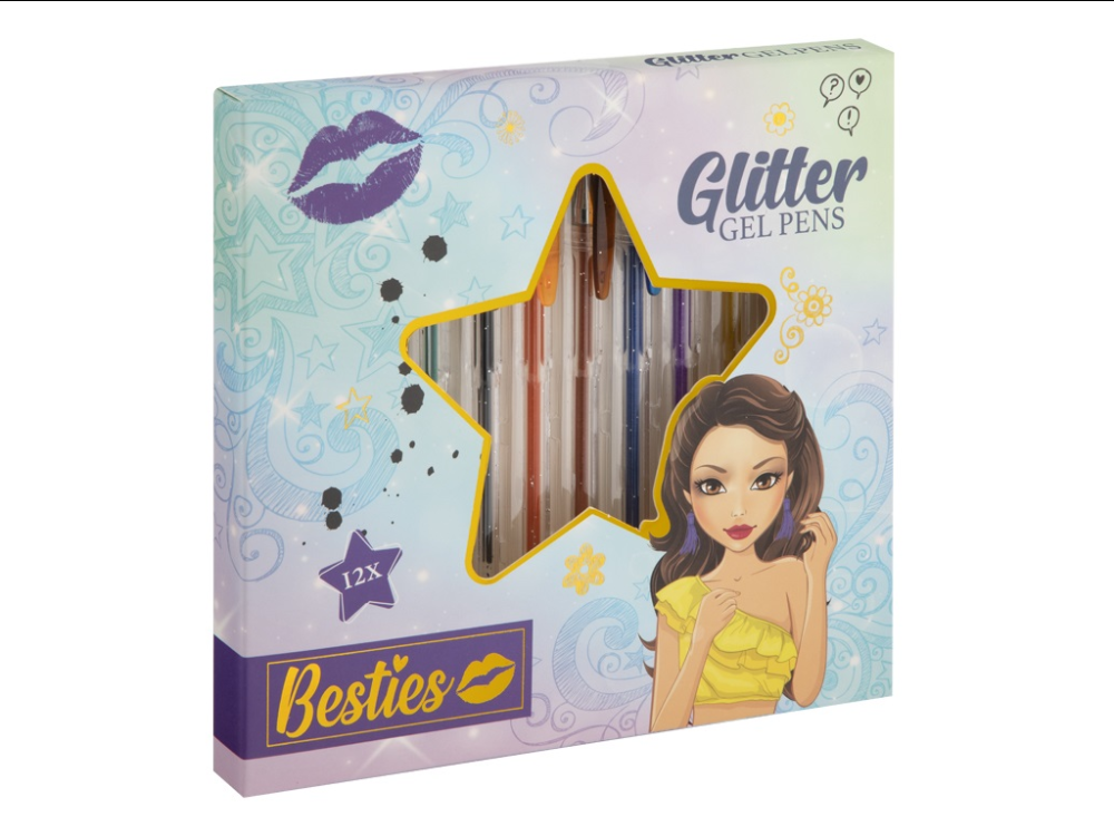 Gliter gel olovke za devojčice