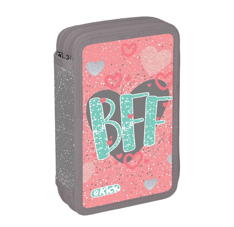 PERNICA 2 ZIPA KICK BFF SIVO ROZE – PUNA