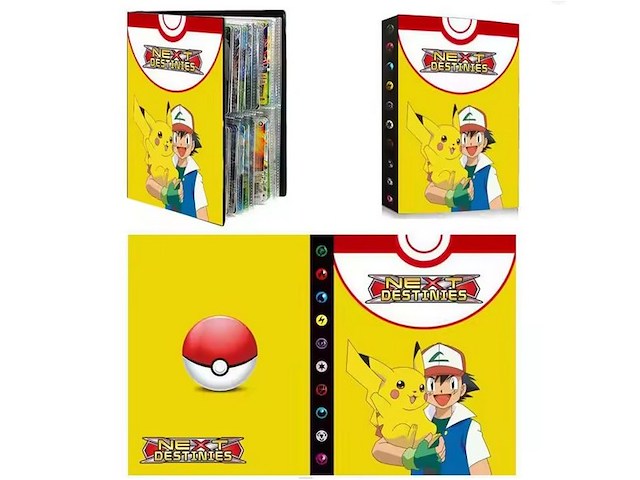Pokemon album 240 pcs, žuti