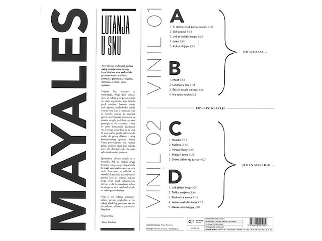 MAYALES-LUTANJA U SNU 1993-2025 (2LP,Aquarius)