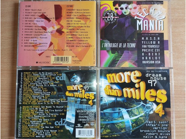 Techno Mania+Dream House97 - Various Artists 2+2cds