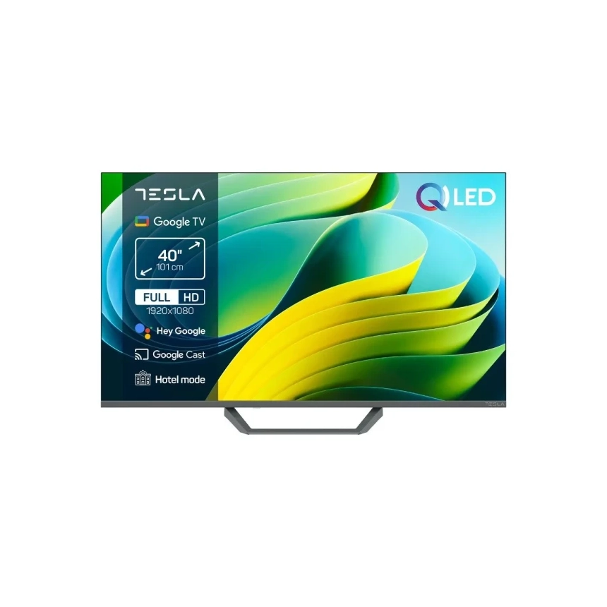 SMART QLED TV 40 Tesla Q40E665GFS 3840x2160/4K/DVB-T2/Bluetooth/WiFi/Frameless/GoogleTV