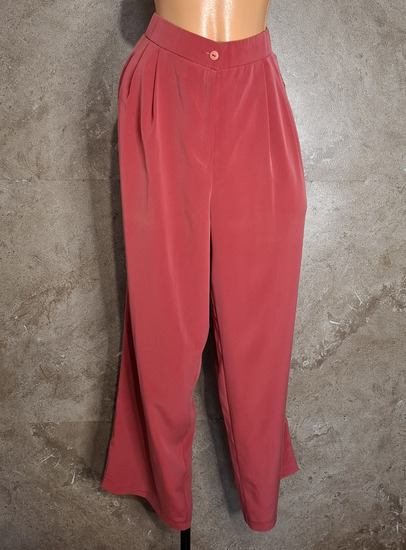 Crvene pantalone sa širokim nogavicama 2XL