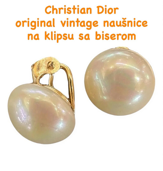 Original biserne Christian Dior minđuše iz '70-80