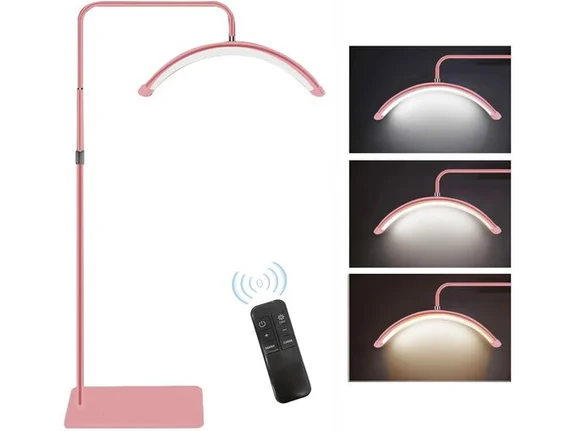 LED podna lampa Half Moon roze