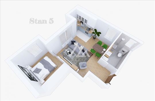 Dvosoban stan 43 m², Krnjača, Palilula, Beograd