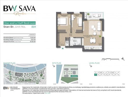 BW Sava, ugaona pozicija, pogled na reku i park ID