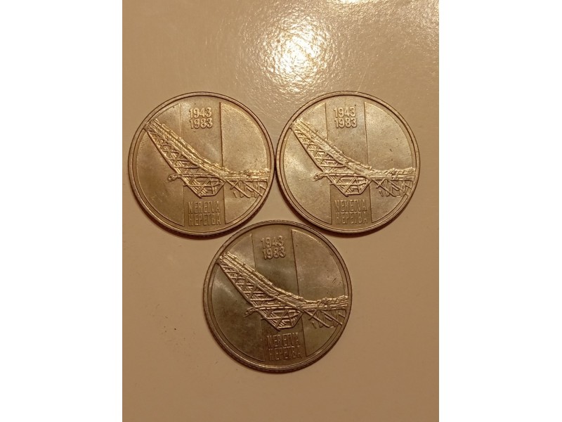 10 dinara 1983g. Neretva 3 kovanice