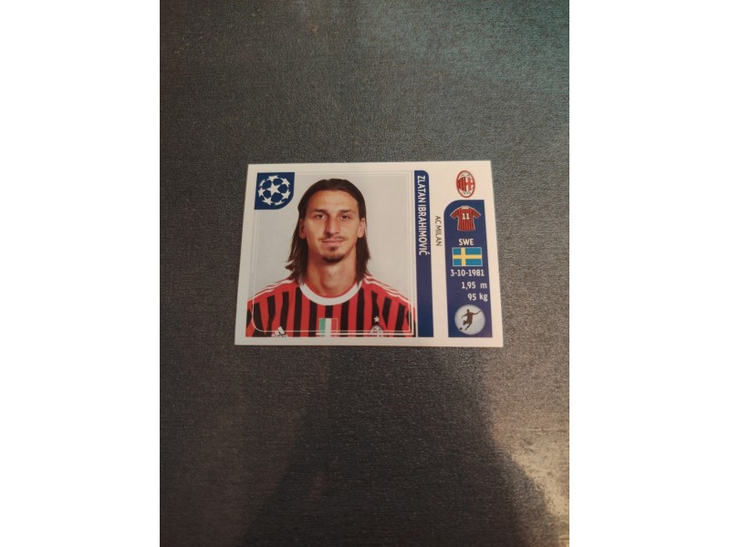 Champions League 2011-2012 *Panini* MILAN * IBRAHIMOVIĆ