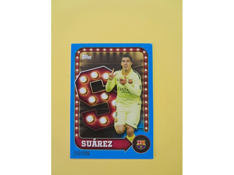Luis Suarez /299 FC Barcelona Team Set Topps