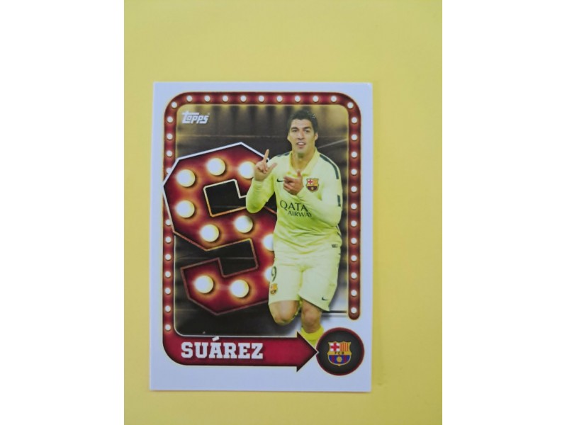 Luis Suarez FC Barcelona Team Set Topps