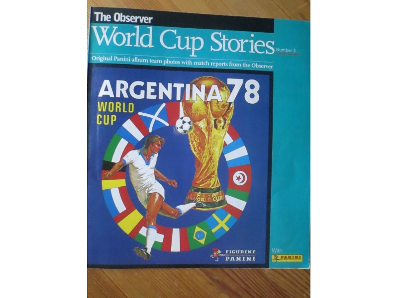 PANINI ARGENTINA 78 THE OBSERVER WORLD CUP STORIES 3