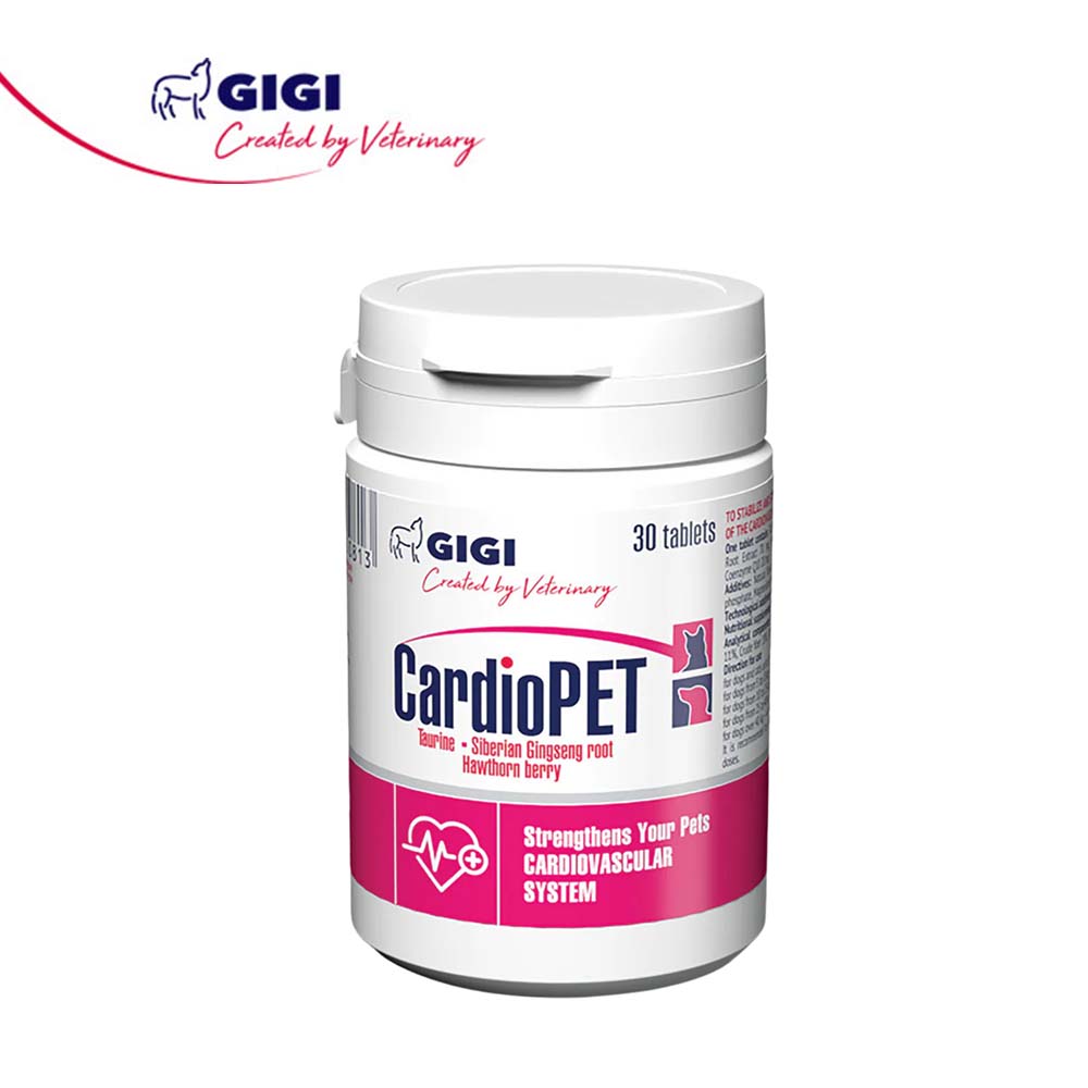 GIGI CardioPET suplement za pse i mačke - 1600 mg, 30 tableta