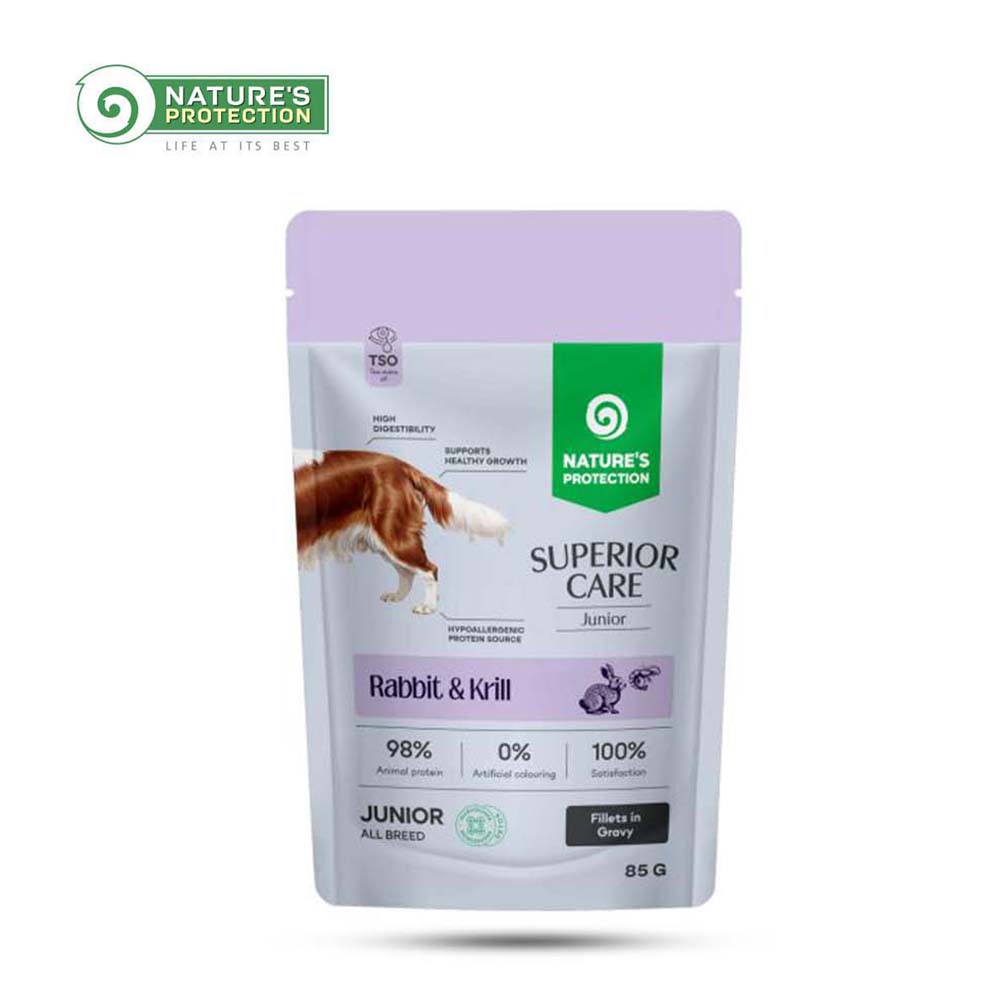 Nature's Protection Superior Care , Junior Rabbit and Krill - 85g