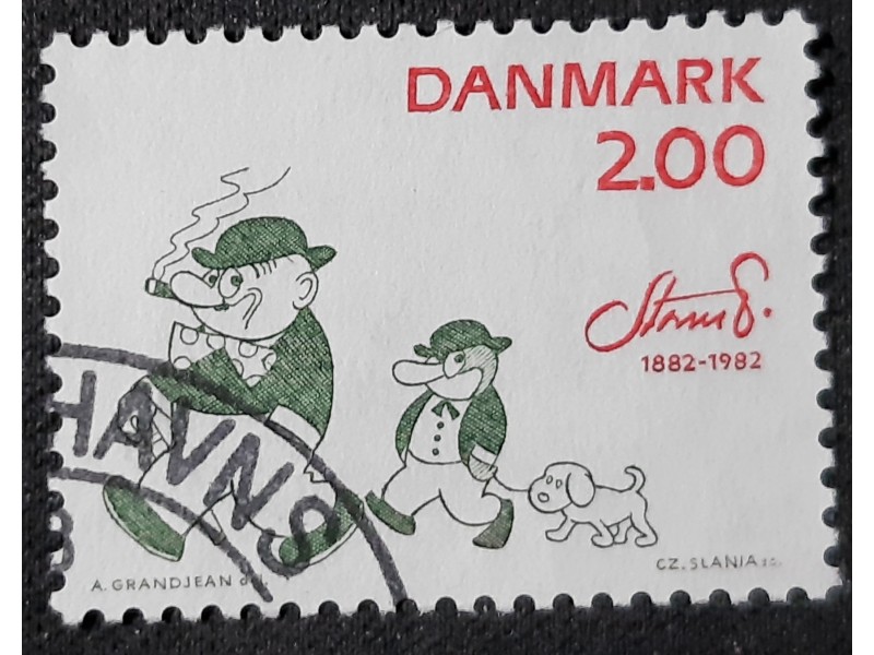 Danska 90 raspar 1982g žig
