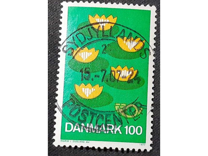 Danska 104 Evropa cept 1977g žig raspar