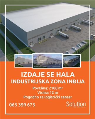 Izdajem halu u industrijskoj zoni Indjija