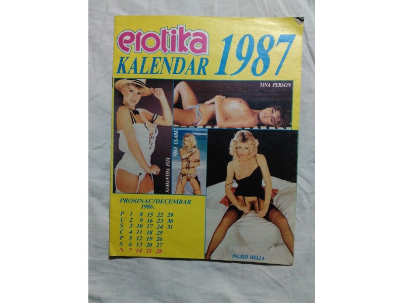 Erotika kalendar 1987.