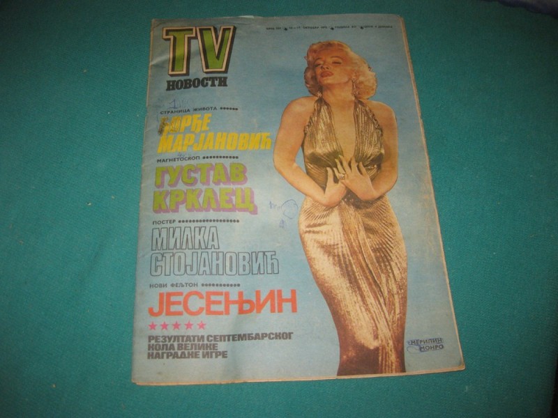 TV Novosti br.563 (1975) Merilin Monro + poster Milka S