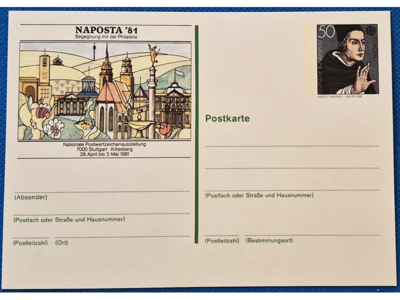 Nemačka BRD 1981. Naposta, CEPT