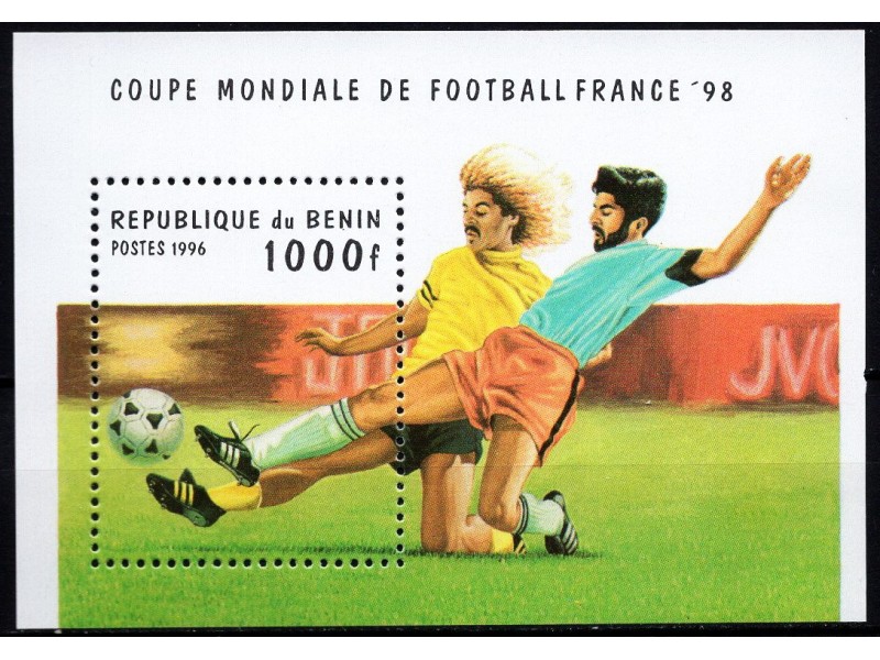 Republiqe du Benin 1996. Fudbal-France 98, Blok br.15