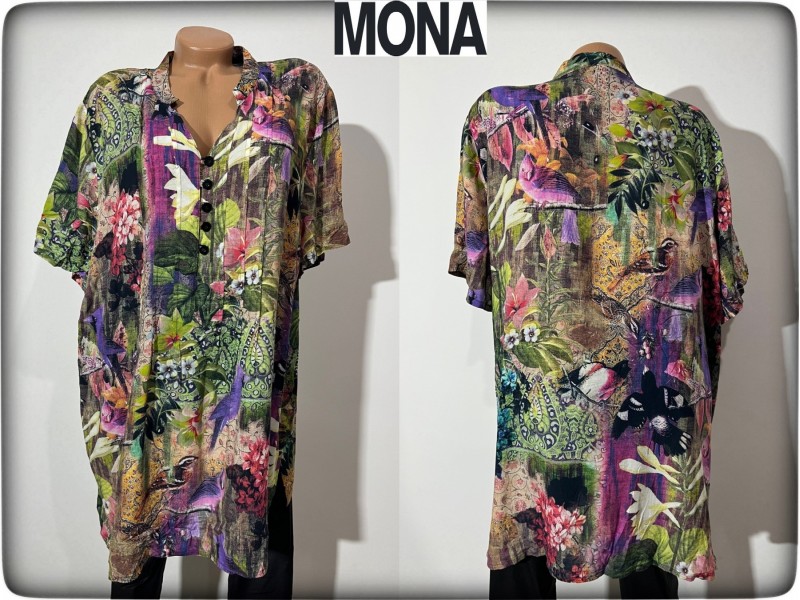 *MONA*Nezna tunika 100% Viskoza*KAO NOVA*52-XXL