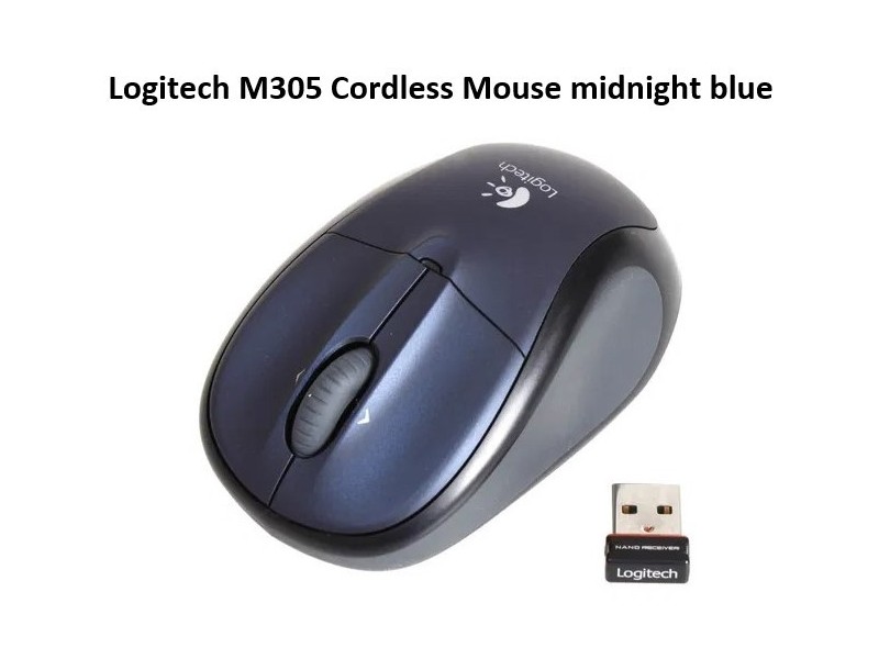 Logitech M305 Cordless Mouse midnight blue sa receivero