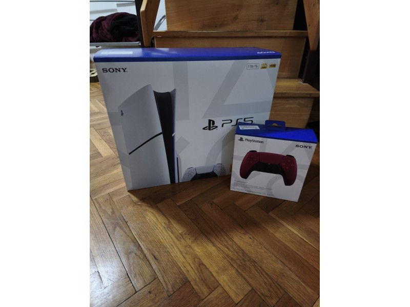 PS5 1TB KAO NOV + GARANCIJA + 2 DZOJSTIKA + IGRA –HITNO