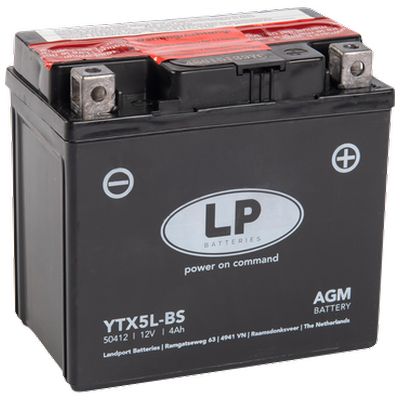 Akumulator za motocikl LANDPORT AGM 12 V 4 Ah +D
