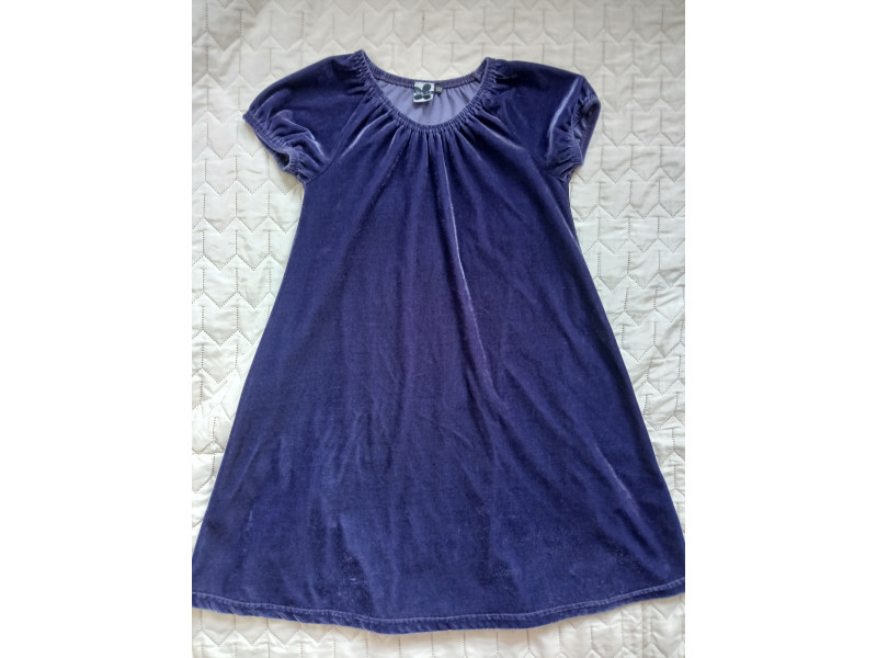 Pretty sille ljubicasta plisana haljinica, 122