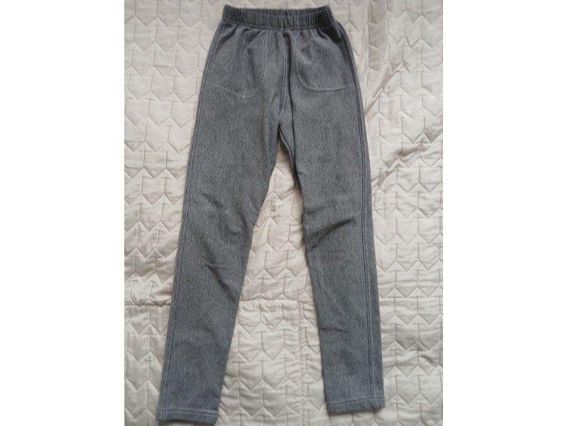 Sive deblje helanke-pantalone, 122-128
