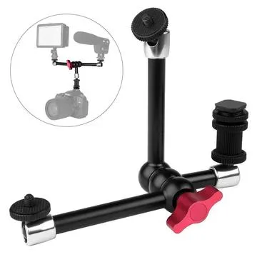 MA-03 11" TRIPLE ARM MAGIC MOUNT FOR DSLR CAMERA, MONITOR AND LIGHT