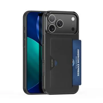 IPHONE 17 PRO DUX DUCIS POCARD CASE WITH CARD HOLDER - BLACK