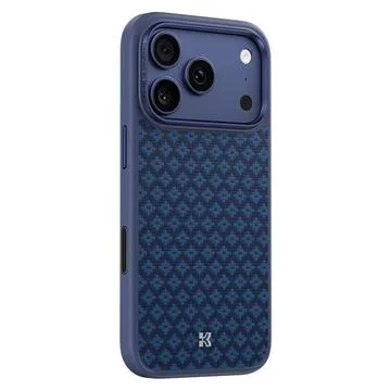 IPHONE 17 PRO BENKS Y3 ARAMID FIBER WOVEN MAGSAFE CASE - BLUE
