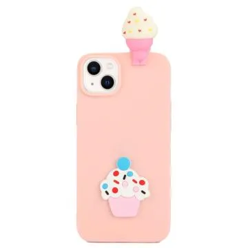 3D CARTOON IPHONE 14 PLUS TPU MASKA - SLADOLED